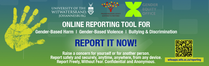 Online Reporting Tool - Wits University
