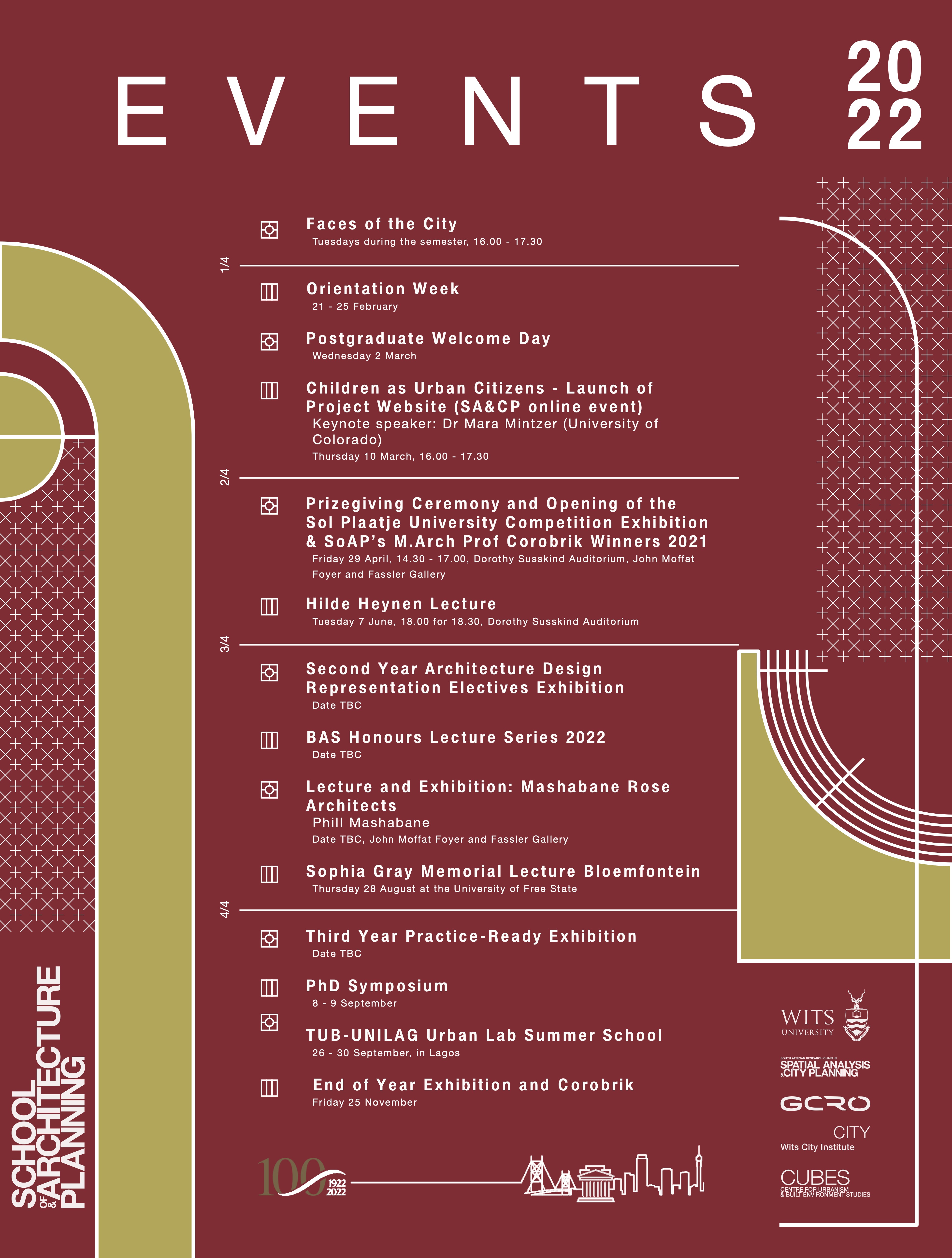 Events 2022 - Wits University