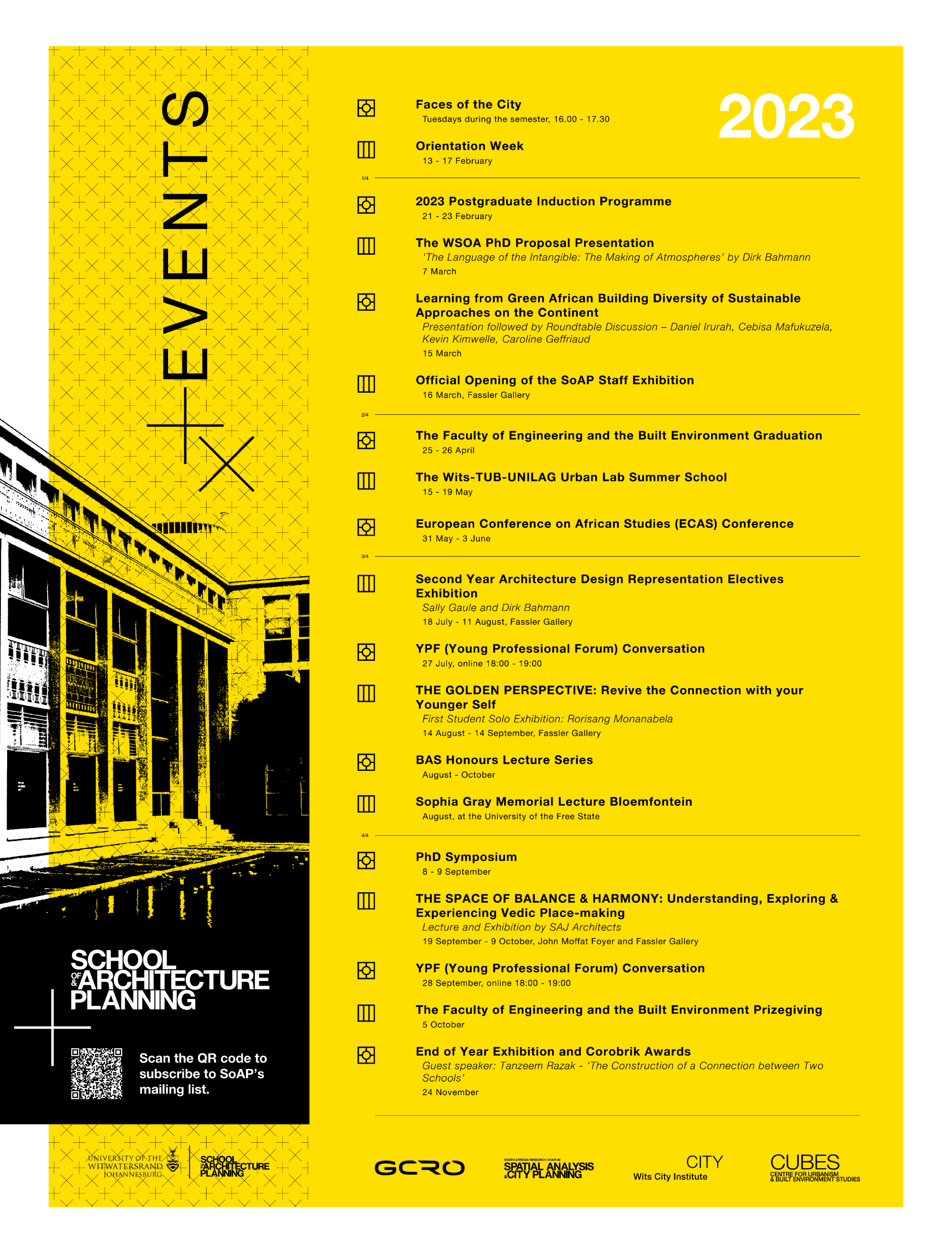 Events 2023 - Wits University