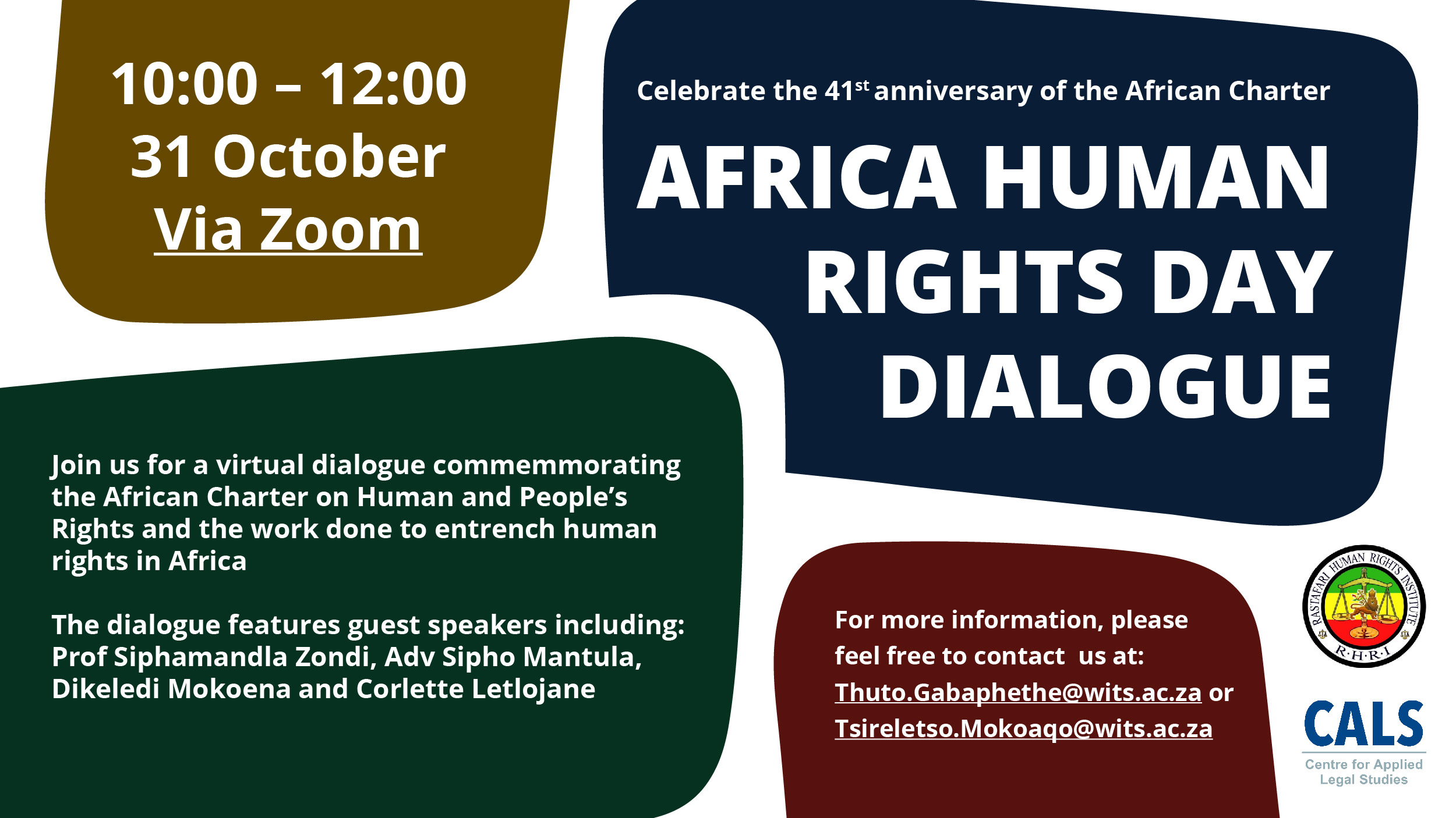 2022 - Africa Human Rights Day Dialogue - Wits University